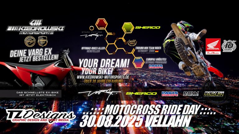 TZ DESIGNS Motocross Ride Day am 30. August 2025: PITBIKE RACE, LIMBO ...